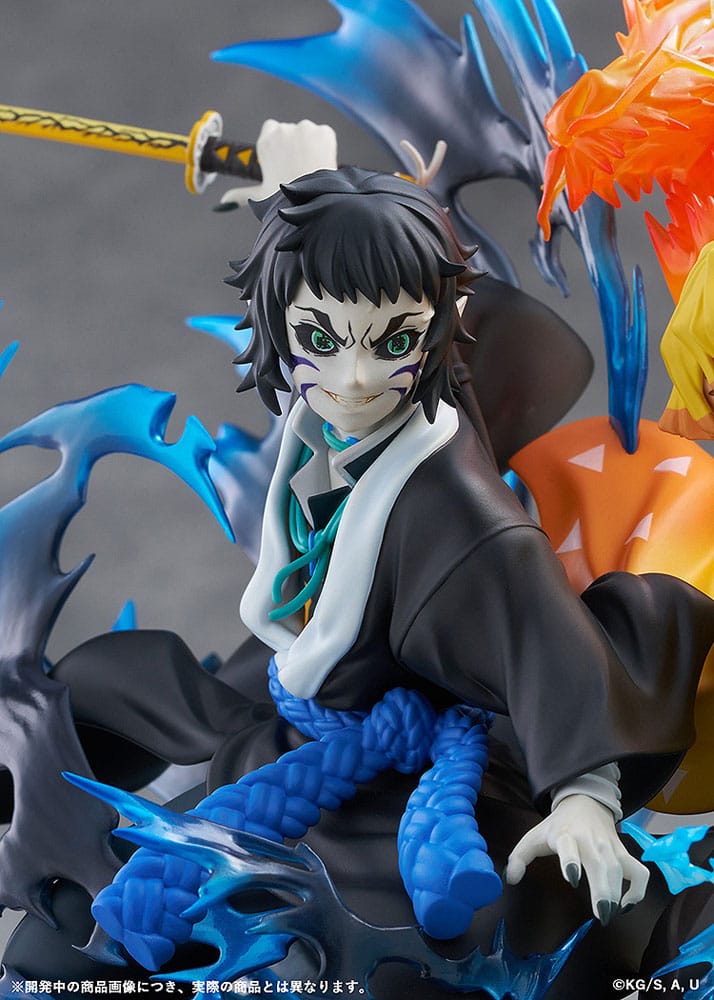 Demon Slayer Kimetsu no Yaiba: Zenitsu Agatsuma & Kaigaku non Scale PVC ...