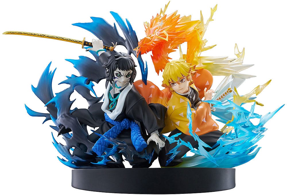 Demon Slayer Kimetsu no Yaiba: Zenitsu Agatsuma & Kaigaku non Scale PVC ...