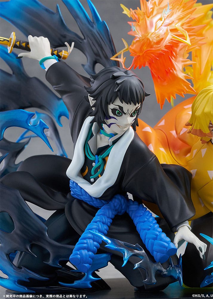Demon Slayer Kimetsu no Yaiba: Zenitsu Agatsuma & Kaigaku non Scale PVC ...